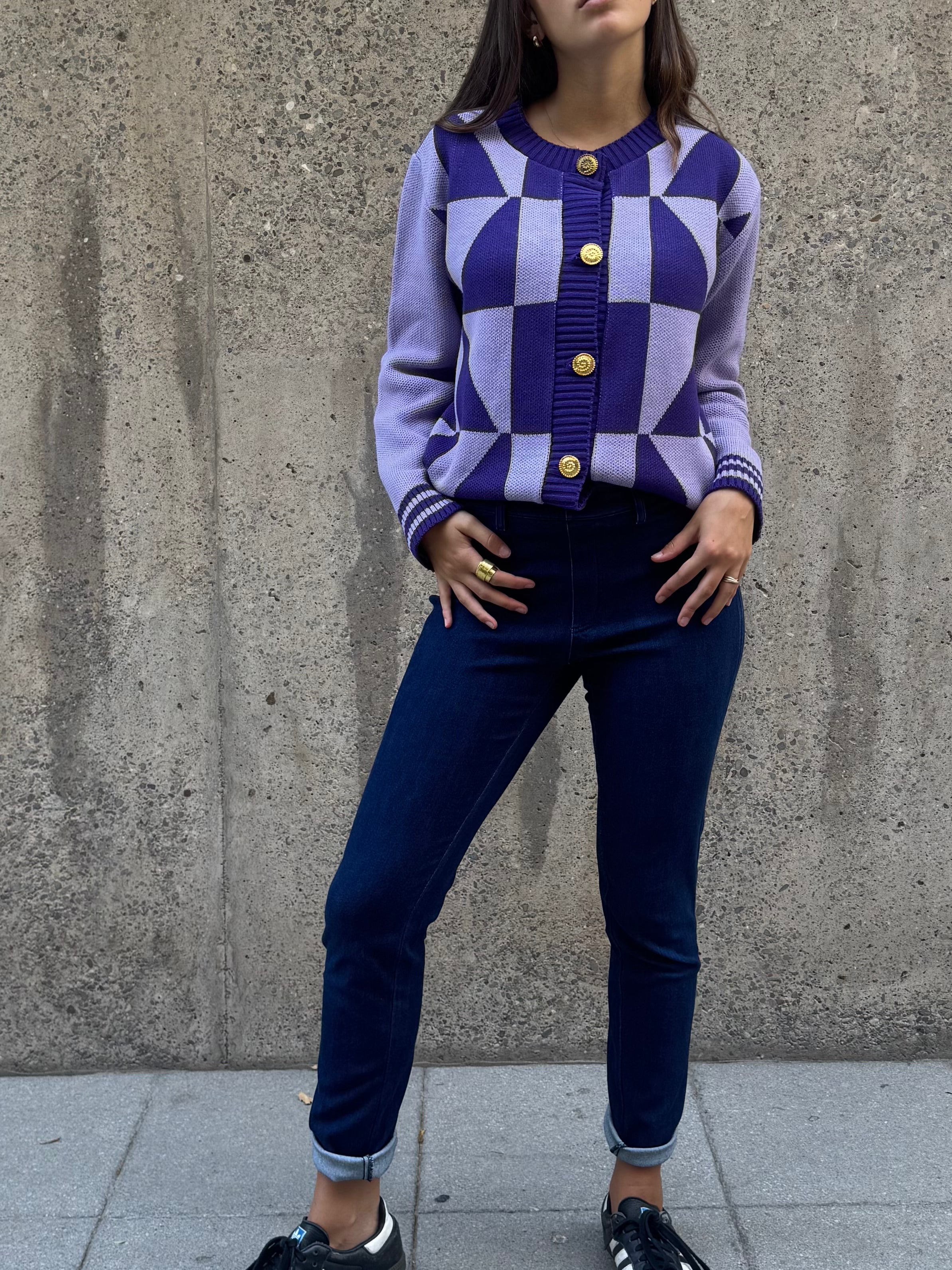 Chaleco Abotonado Lila – Tienda Lucuma